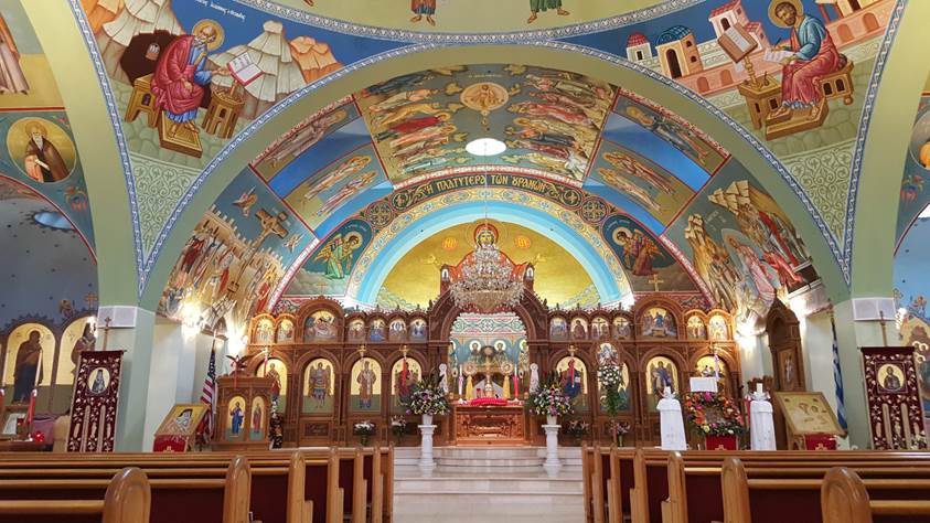 Full view of Iconostasis or Templon